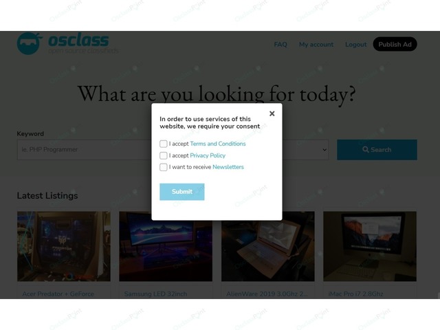 Osclass Gdpr Plugin Extra Fields And Other Osclass Plugins Osclasspoint